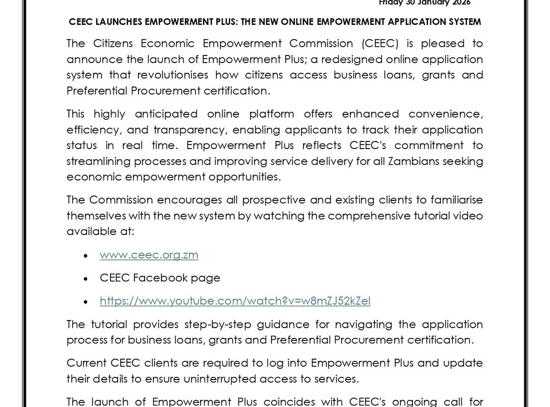 CEEC Launches Empowerment Plus Online Application Platform - Techtrends ...